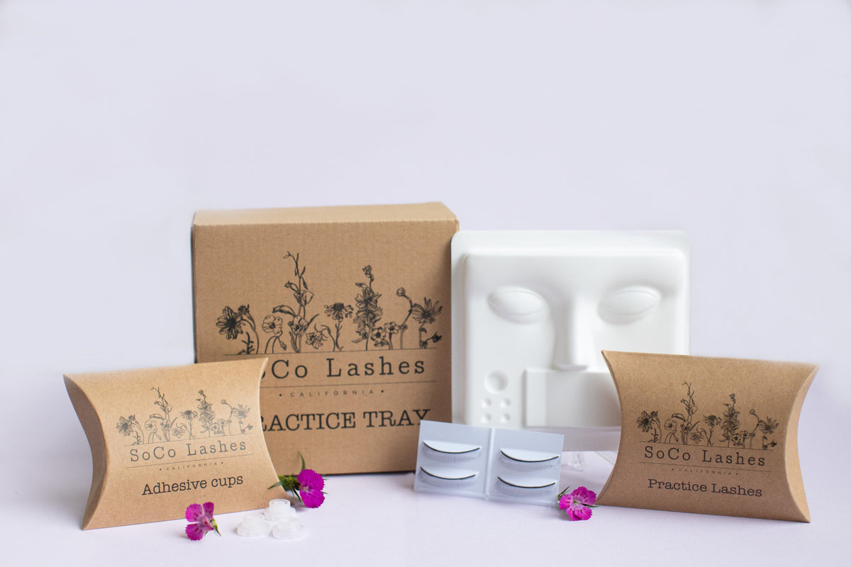 ECO-FRIENDLY Eyelash Extension Practice Tray — SoCo Lashes